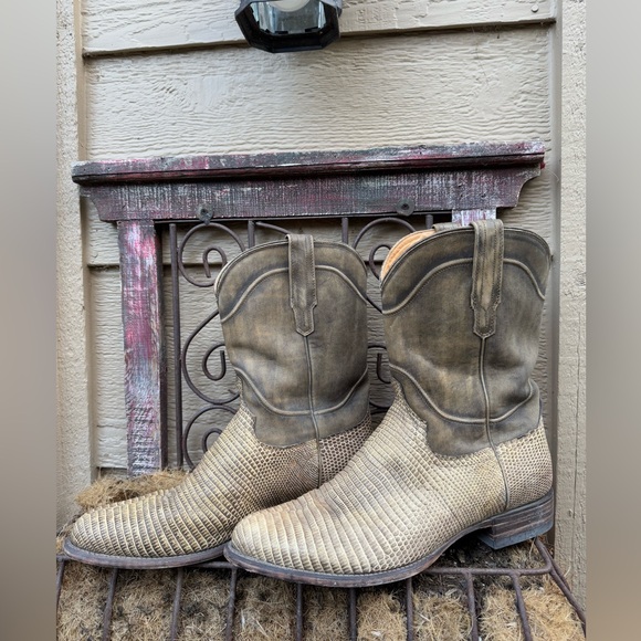 Tecovas | Shoes | Tecovas The Nash Limestone Relic Lizard Cowboy Boots ...